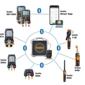 testo 560i kit - Digital refrigerant scale and intelligent valve with ...